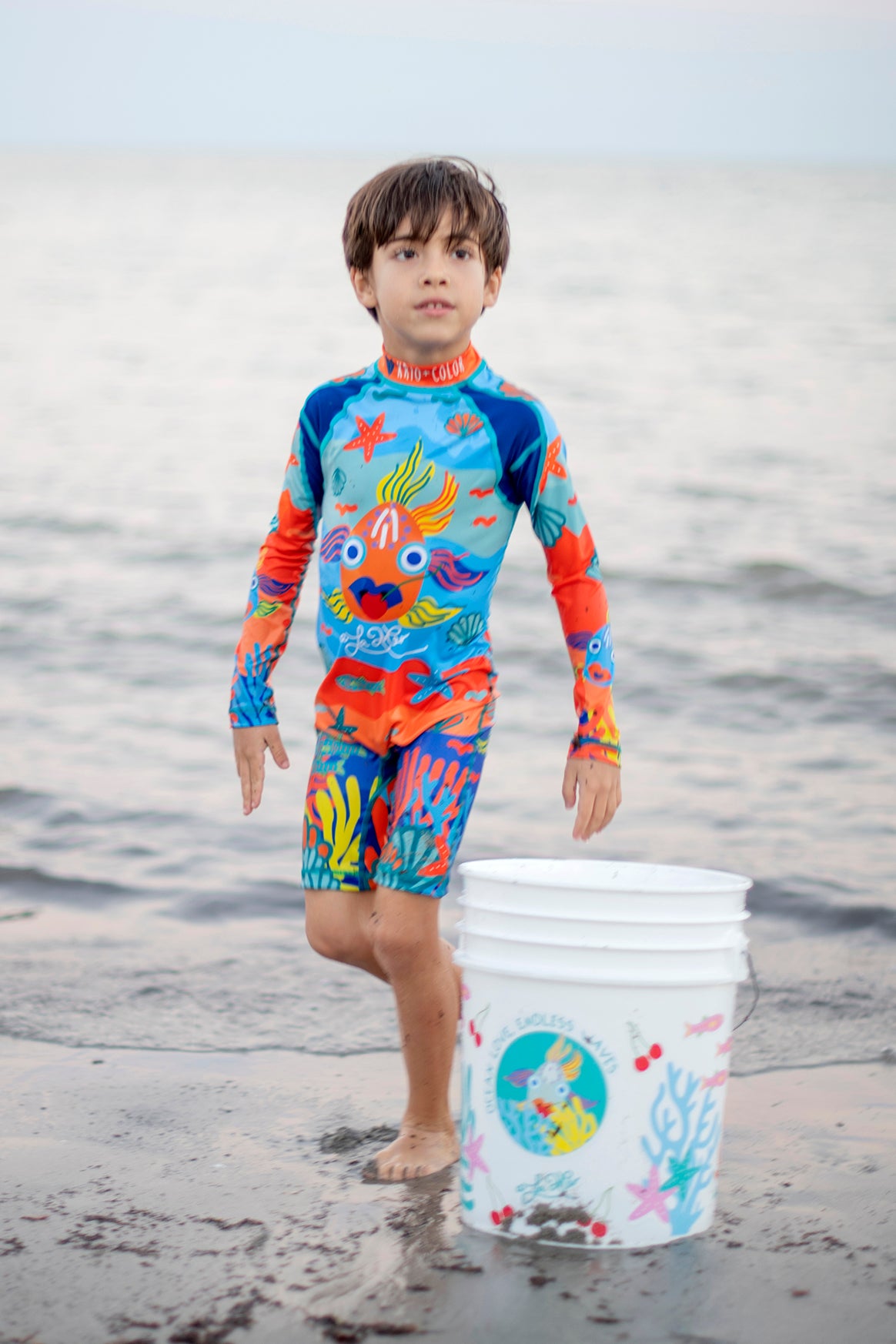 Sparkling Fish Boys Sunsuit - UV Swimwear | Krio + Color – Krio Color ...